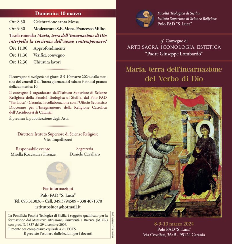 Maria, terra dell’incarnazione del Verbo di Dio – Pontificia Facoltà ...